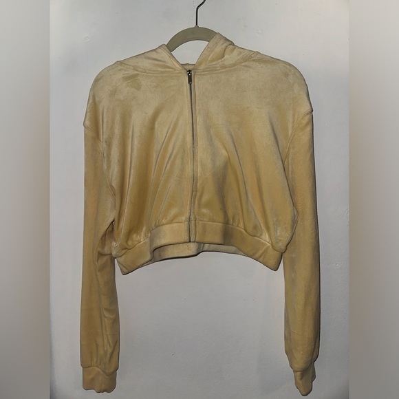 Jackets & Coats | Yellow Velour Jacket | Poshmark